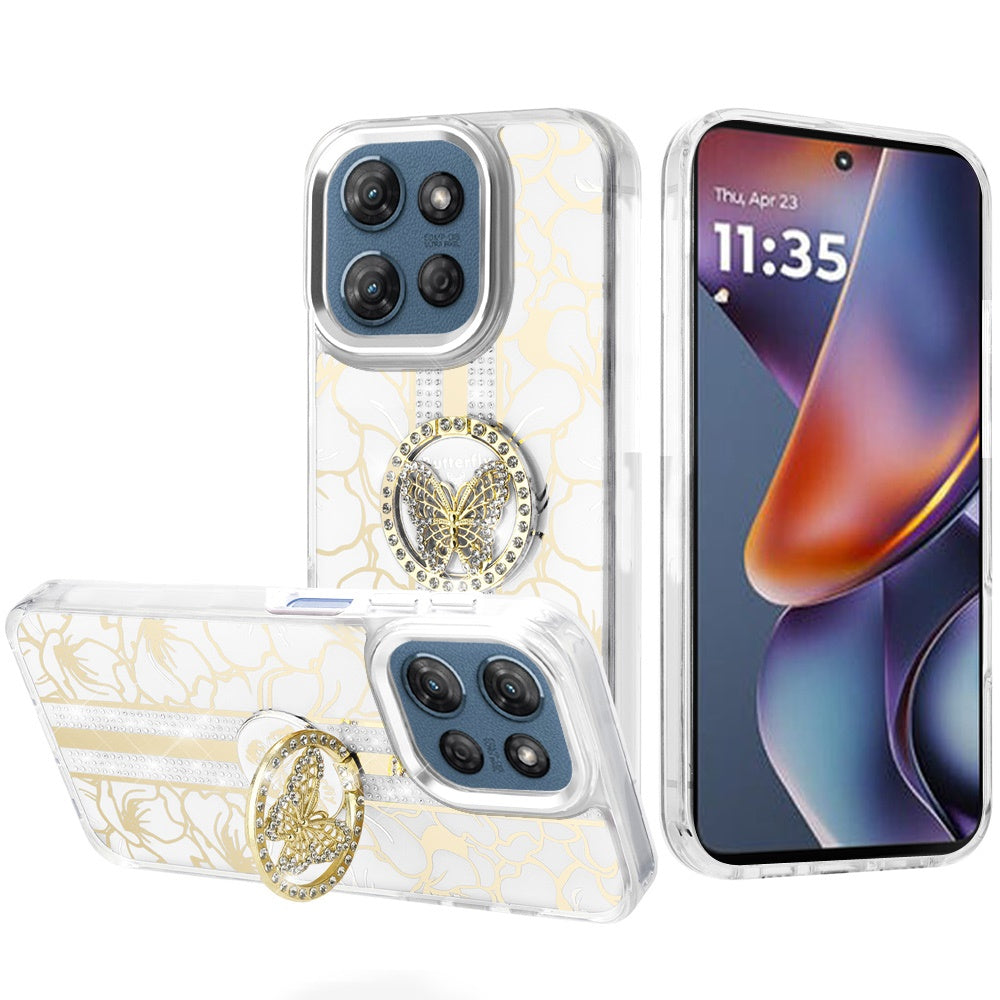 UI Motorola Moto G 5G 2025 Splendid Floral Designs with Metal Camera a ...